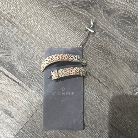 Michele | Accessories | Michele Leopard Print Watch Strap | Poshmark